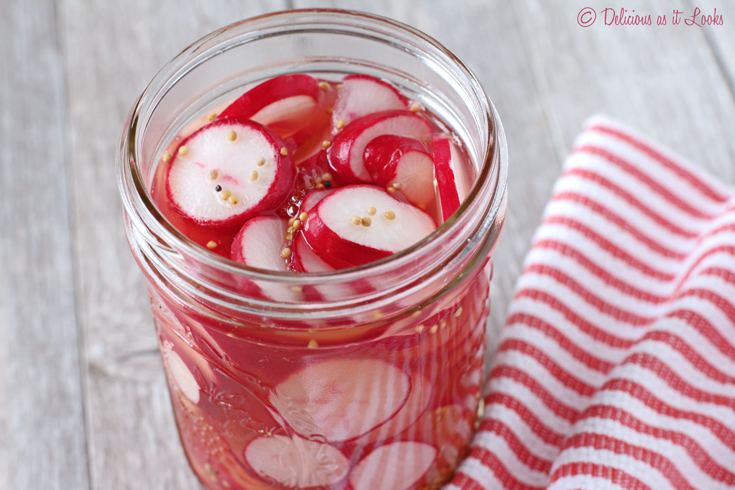 Quick Pickled Radishes - Delicious as it Looks