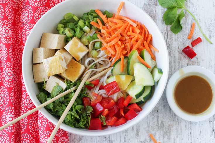 Low FODMAP Spring Roll Bowls - Delicious as it Looks